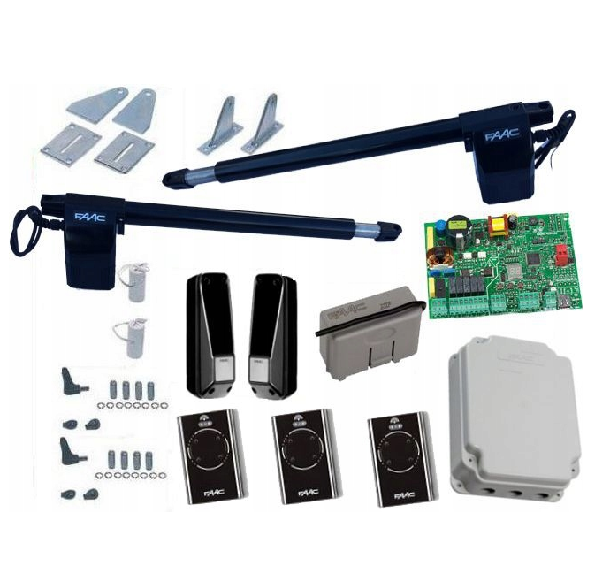 Faac 414 Alfa zestaw automatyki do bramy skrzydłowej do 8m, dla skrzydła o długości do 4m ...