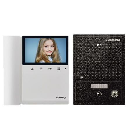 Commax wideodomofon monitor 4,3" CDV-43K2 + kamera DRC-4CGN2 | Domofony, wideodomofony ...